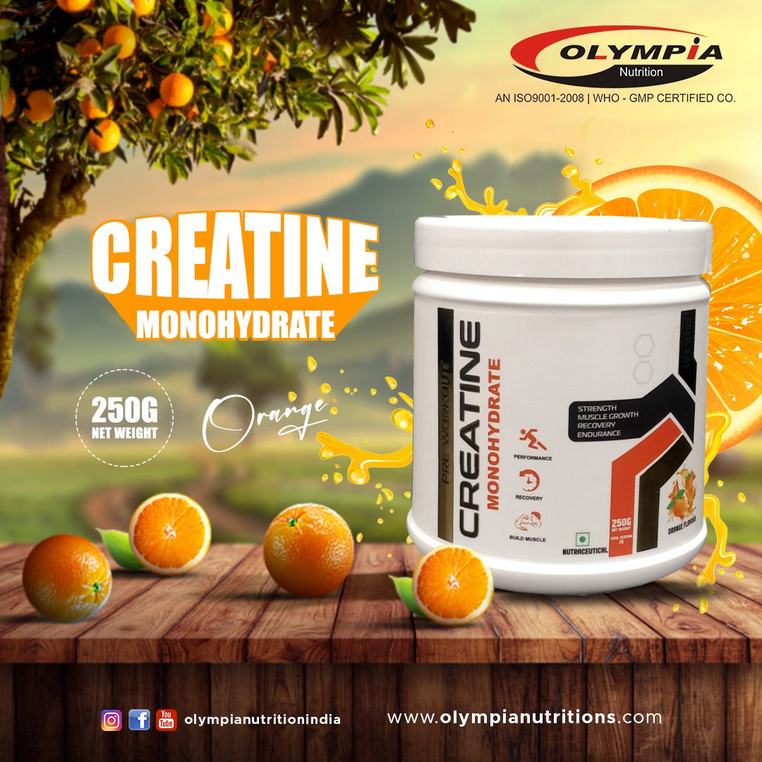Creatine Monohydrate 250g orange – My Store